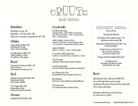 Frothy Monkey Food & Drink Menus – Frothy Monkey