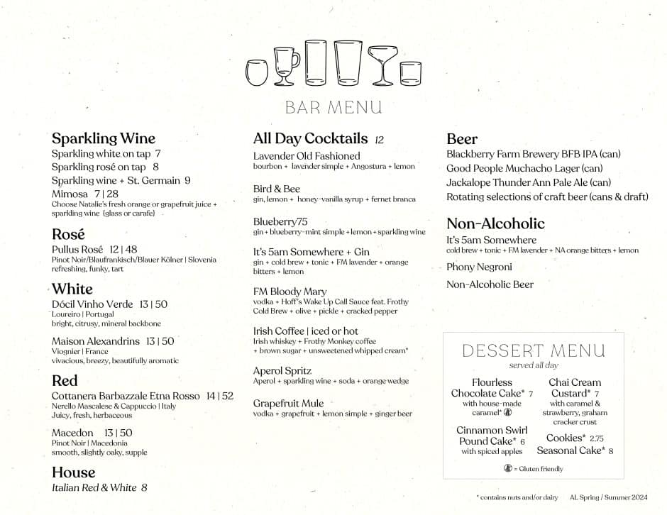 Frothy Monkey Food & Drink Menus – Frothy Monkey