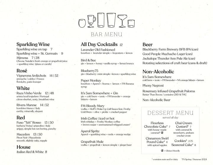 Frothy Monkey Food & Drink Menus – Frothy Monkey